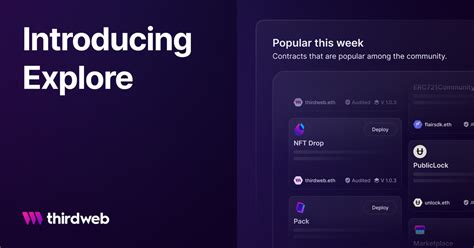 Introducing Thirdweb Explore