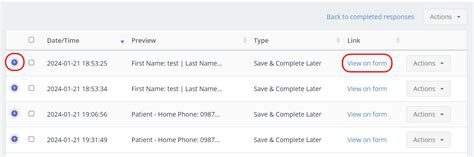 Viewing Incomplete Form Responses Snapforms Resources And Faqs