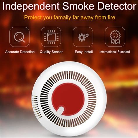 Smoke Detector Smoke Alarm Fire Detection Battery Vicedeal
