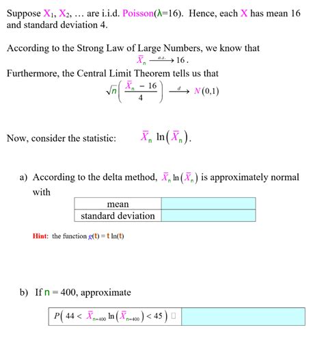 Solved Suppose X1 X2 are i i d Poisson λ 16 Hence Chegg com