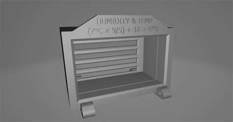 Rectangular Humidity Monitor Case By Lxl3d Download Free Stl Model