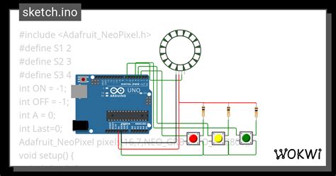 Neopixel Wokwi Esp32 Stm32 Arduino Simulator
