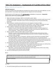 Assignment 1 Docx ITEC 274 Assignment 1 Fundamentals Of IT And