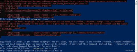 Mingw Get The Term ‘mingw Get‘ Is Not Recognized As The Name Of A Cmdlet Function Script