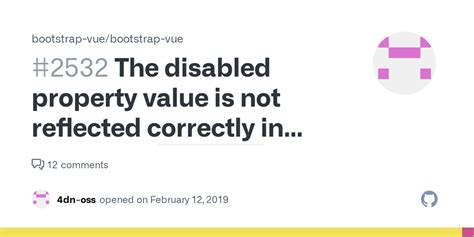 The Disabled Property Value Is Not Reflected Correctly In Display Of `b Form Radio` On Microsoft