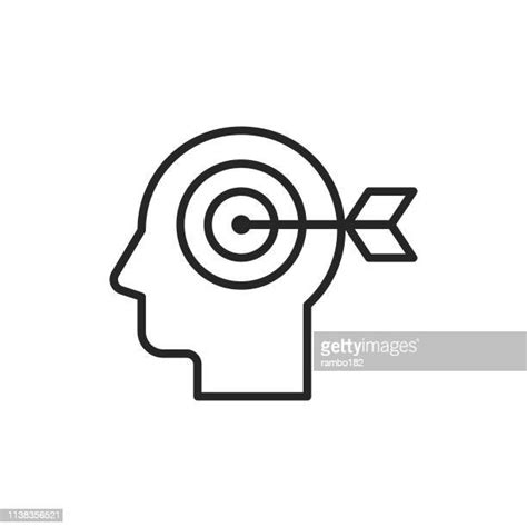 Business Strategy Target Line Icon Editable Stroke Pixel Perfect For Mobile And Web High Res