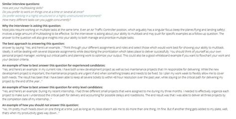 Multitasking Interview Questions Examples In Regards To Workplace