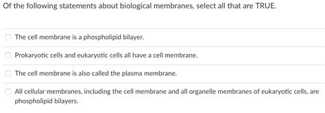 Solved Of The Following Statements About Biological Chegg