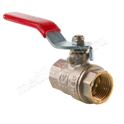 Кран DN15 1/2 PN40 Valtec купить на medikosnab.ru