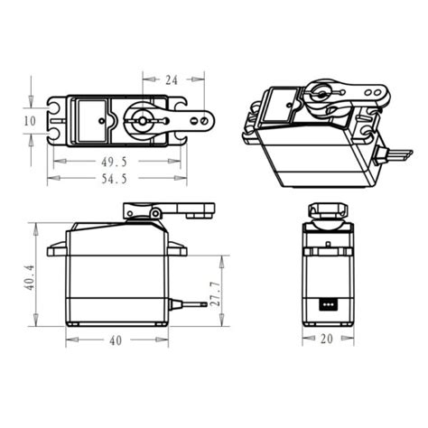 Servo 10kg Ds3115mg 360deg Metal Gear Digital Servo Motor Arduino High Torque Roboticsdna