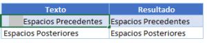 Ejemplos de la Función ESPACIOS Excel VBA y Google Sheets Automate Excel