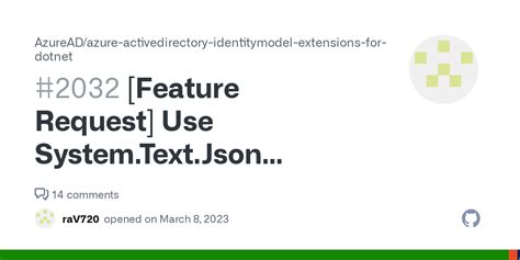 Feature Request Use Systemtextjson Instead Of Microsoftidentitymodeljson · Issue 2032