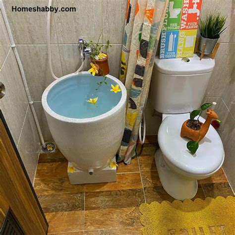 รวม 34 ไอเดียห้องน้ำตักอาบ ได้บรรยากาศย้อนยุค อาบน้ำเย็นฟินๆ