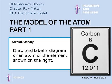 OCR Gateway GCSE Physics The Particle Model Teaching Resources
