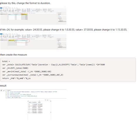 Solved Sum Of Time Is Not Showing Correctly Microsoft Fabric Community