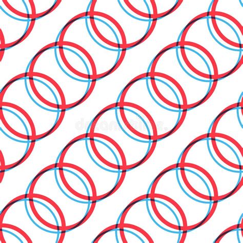 Vector Seamless Abstract Pattern Or Background With Red And Blue