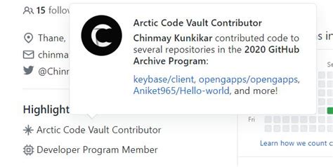 Chinmay Kunkikar On Linkedin Github Arcticcodevault
