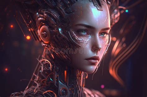 Robot Girl Cyborg New Technologies Artificial Intelligence Gpt Chat
