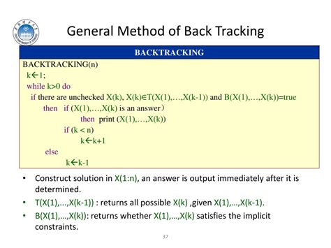 Ppt Design And Analysis Of Algorithms Back Tracking Algorithms