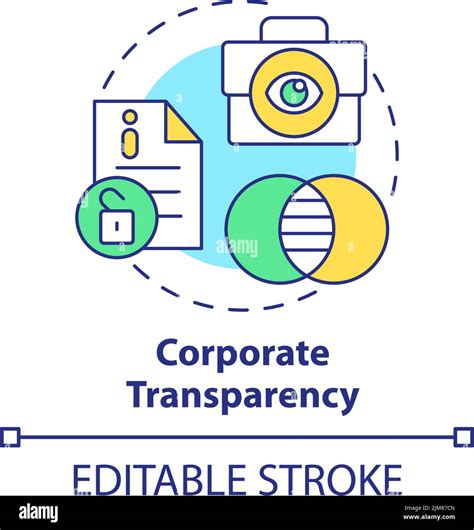 Corporate Transparency Concept Icon Stock Vector Image And Art Alamy