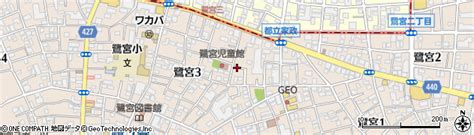 東京都中野区鷺宮3丁目の地図 住所一覧検索｜地図マピオン