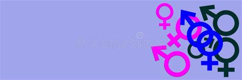 Illustration Abstract Representation Of Gender Choice And Preferences