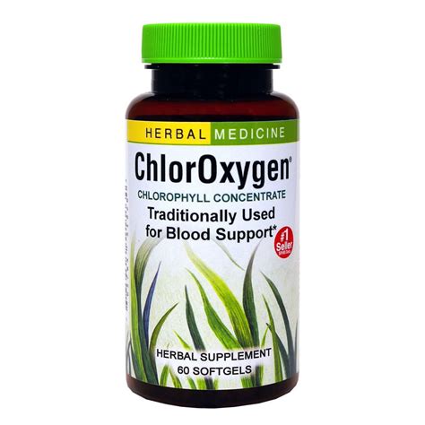 Chloroxygen Chlorophyll Concentrate: 60-Count Bottle Of Softgels ...