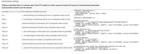 browser caching problems page insights htaccess mobirise forums