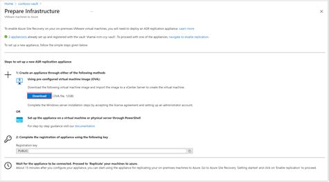 Deploy Azure Site Recovery Replication Appliance Modernized Azure