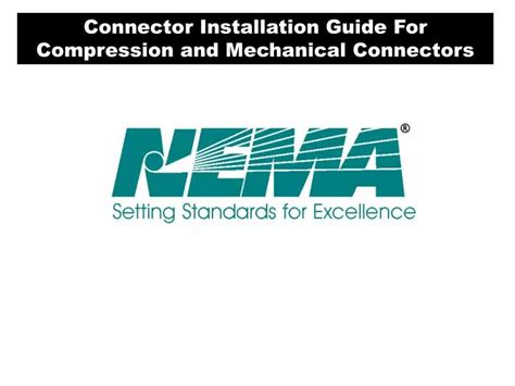 PPT Connector Installation Guide For Compression And Mechanical Connectors PowerPoint