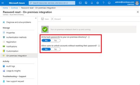 How To Enable Azure Active Directory Self Service Password Reset Writeback To An On Premises