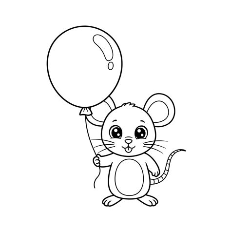 Dibujos Para Colorear De Ratones Lindos