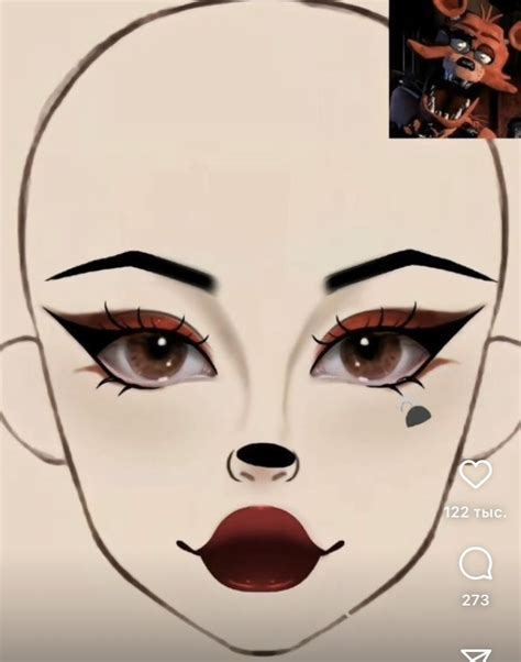 Фокси мейкап Creepy Makeup Halloween Makeup Inspiration Cosplay Makeup