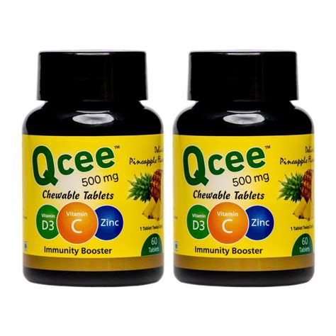 Buy Qcee Chewable Tablets Pineapple 60 Tablets Online And Get Upto 60