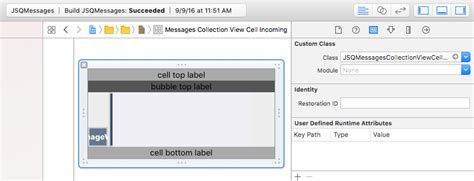 Ios Making Custom Cell With Jsqmessagesviewcontroller Objective C