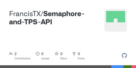 Github Francistxsemaphore And Tps Api