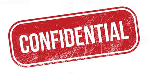 Confidential Rubber Stamp Confidential Seal Confidential Badge With