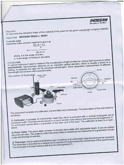 Refractive Index Manual Pdf Electromagnetism Glass Engineering