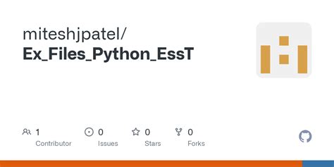 github miteshjpatel ex files python esst