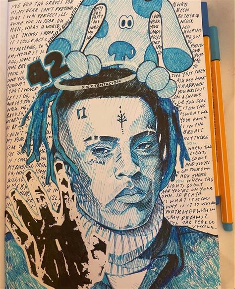 Xxxtentacion Drawing By Zh42ne Art Drawings Sketches Creative Book