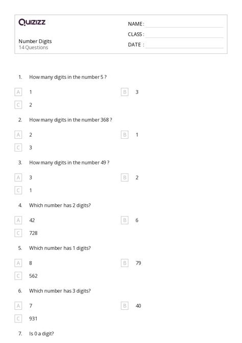 50 Writing Three Digit Numbers Worksheets For 1st Year On Quizizz Free And Printable