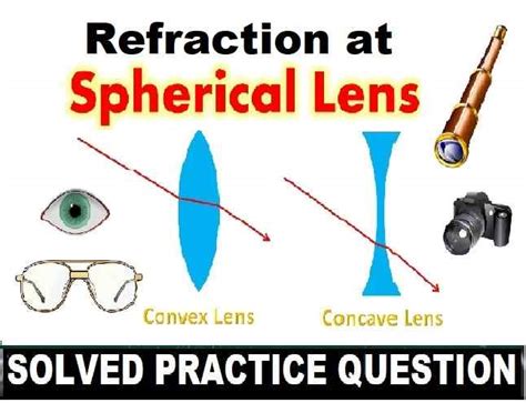 Refraction At Spherical Surface Numerical Class 12 Nootan Isc Physics Solution Ch 16 Icsehelp