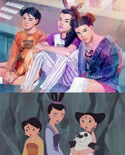 I Recently Rewatched Mulan Ii And I Had To Do A Modern Take On The Princesses Su Ting Ting And