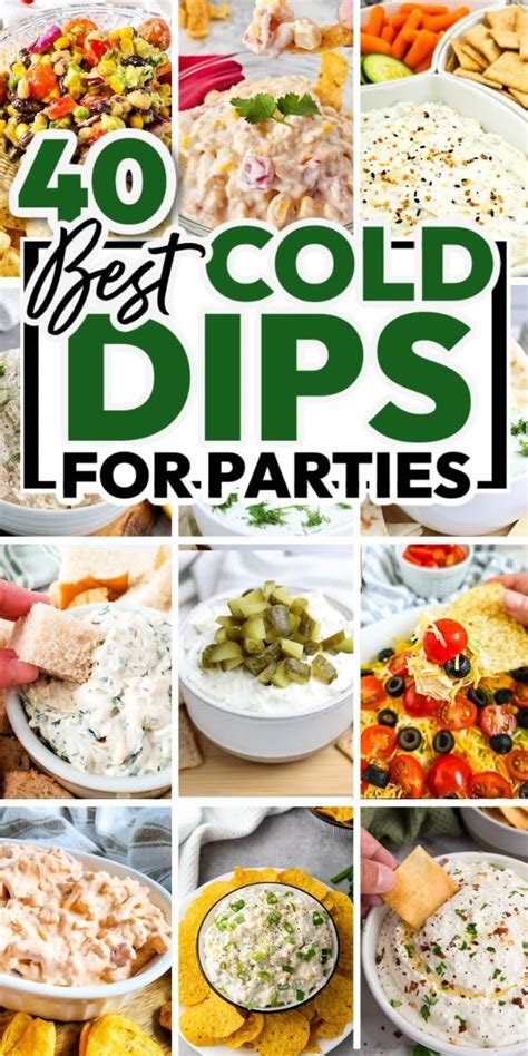 40 Easy Cold Dips To Make For A Party Dip Recipes Easy Cold Dips