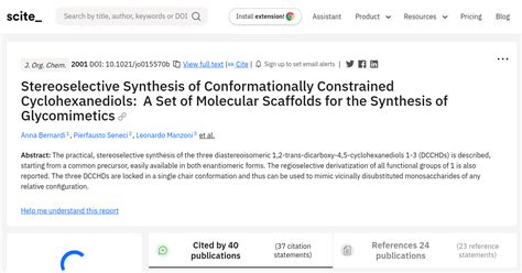 Stereoselective Synthesis Of Conformationally Constrained Cyclohexanediols A Set Of Molecular