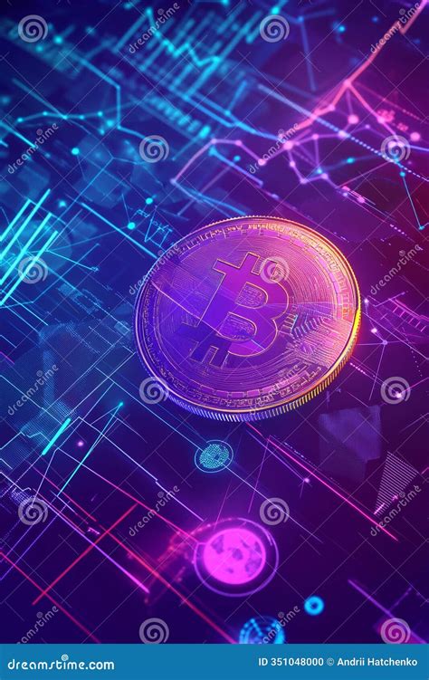 Dynamic Fintech Badge Floating Above A Grid Of Financial Icons And Abstract Graphs Stock