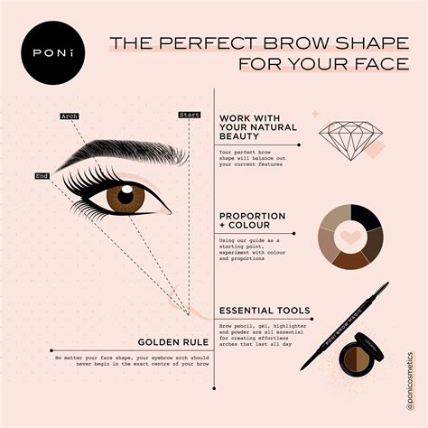 Eyebrow Shapes That Suit Your Face Shape Poni Cosmetics Diamond