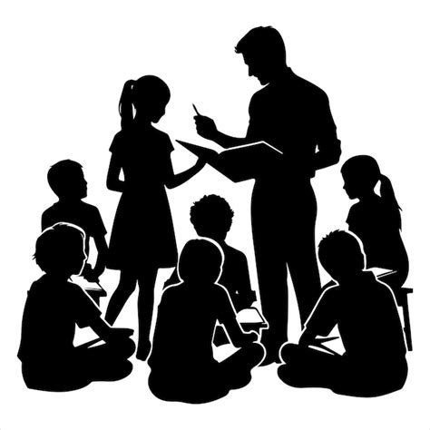 Teacher Teaching Silhouette