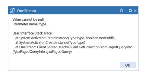 Workflow Error On Load Step Value Cannot Be Null Parameter Name Type Onestream Community