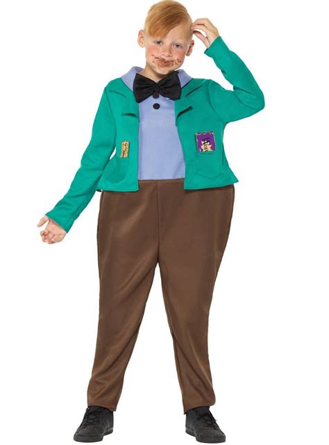 Augustus Gloop Boys Willy Wonka Book Week Costume Medium